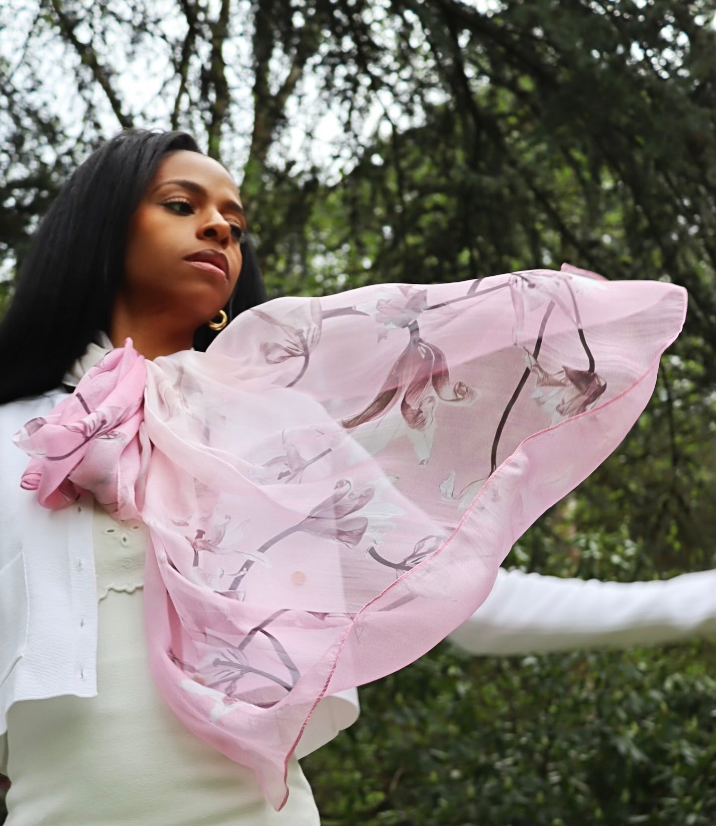 100% Pure Mulberry Silk Rectangular Scarves - AfroHairCandy