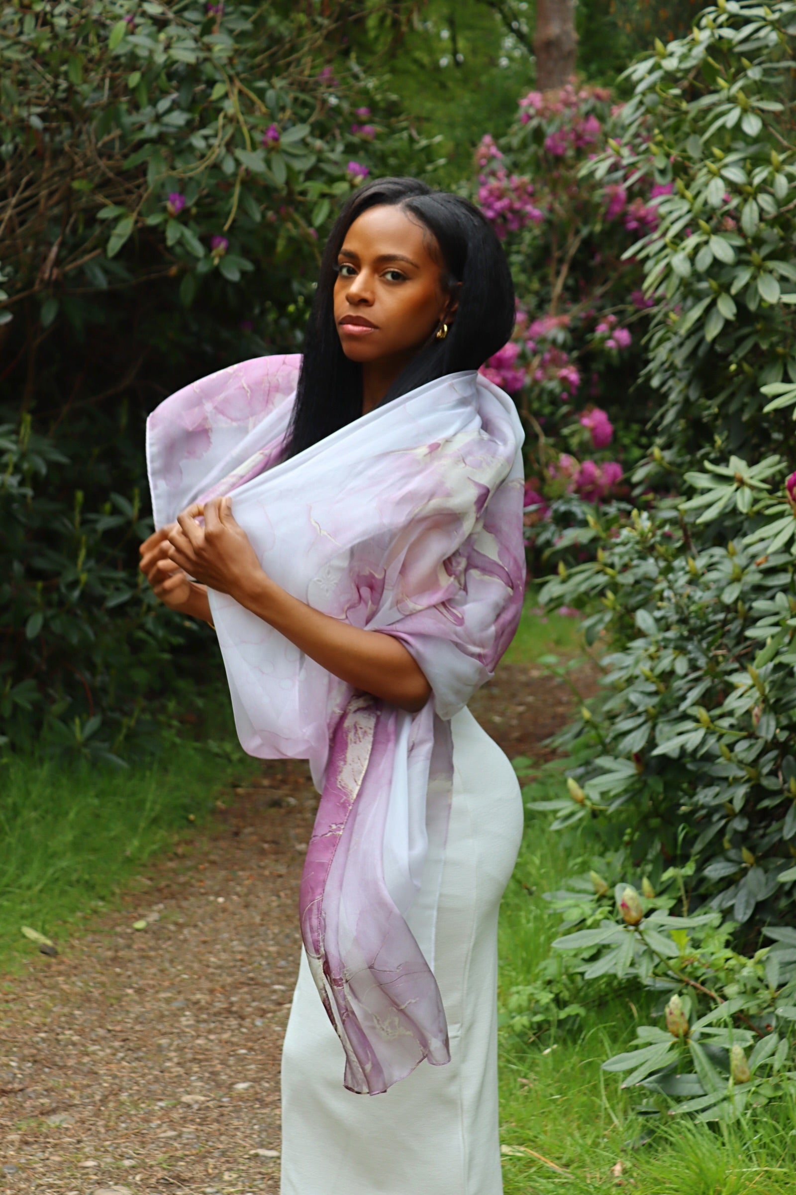 100% Pure Mulberry Silk Rectangular Scarves - AfroHairCandy