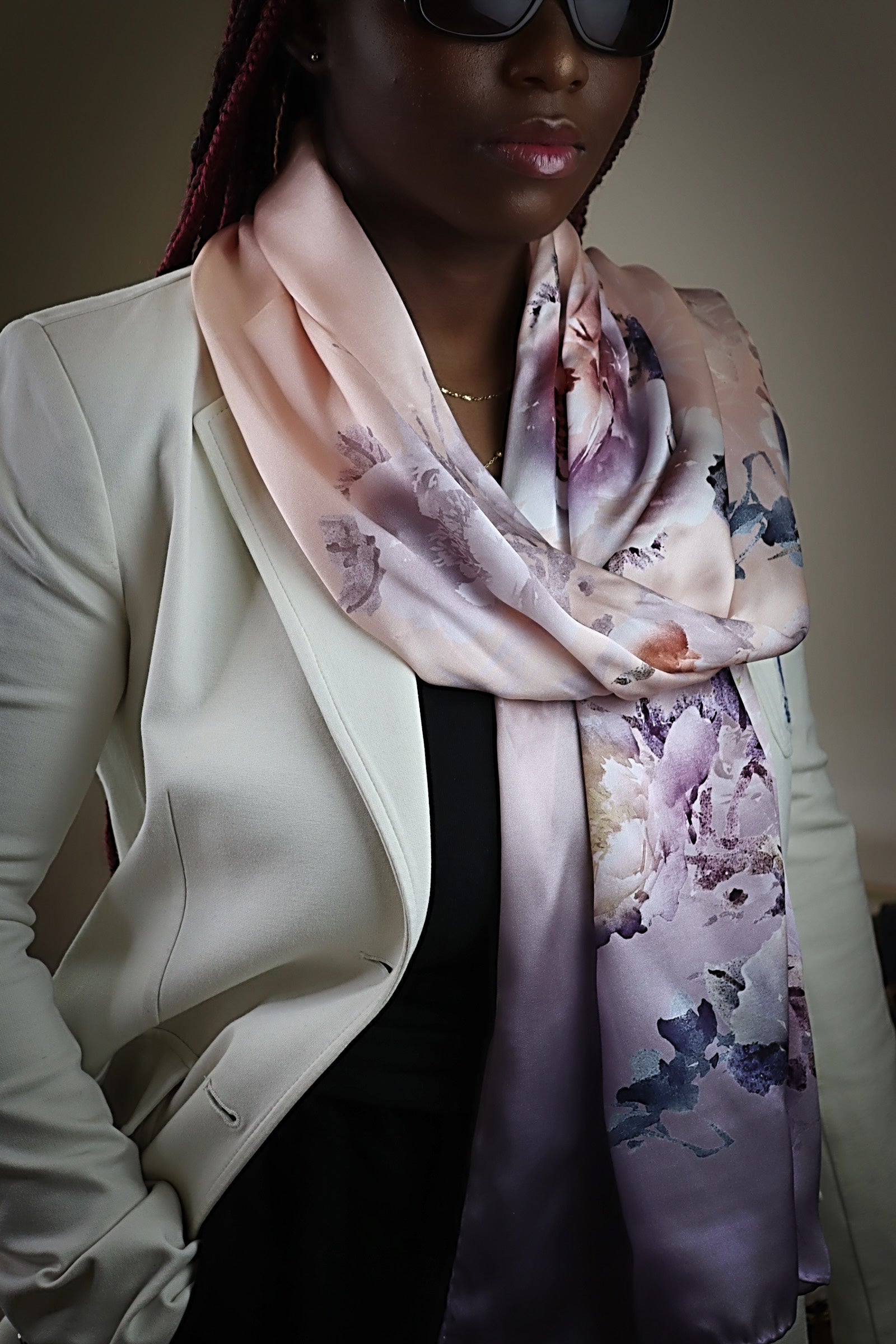 100% Pure Mulberry Silk Rectangular Headscarves - AfroHairCandy